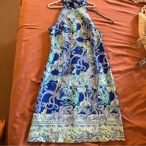 Lilly Pulitzer | Dresses | Lilly Pulitzer Blue Krista Shift Dress ...